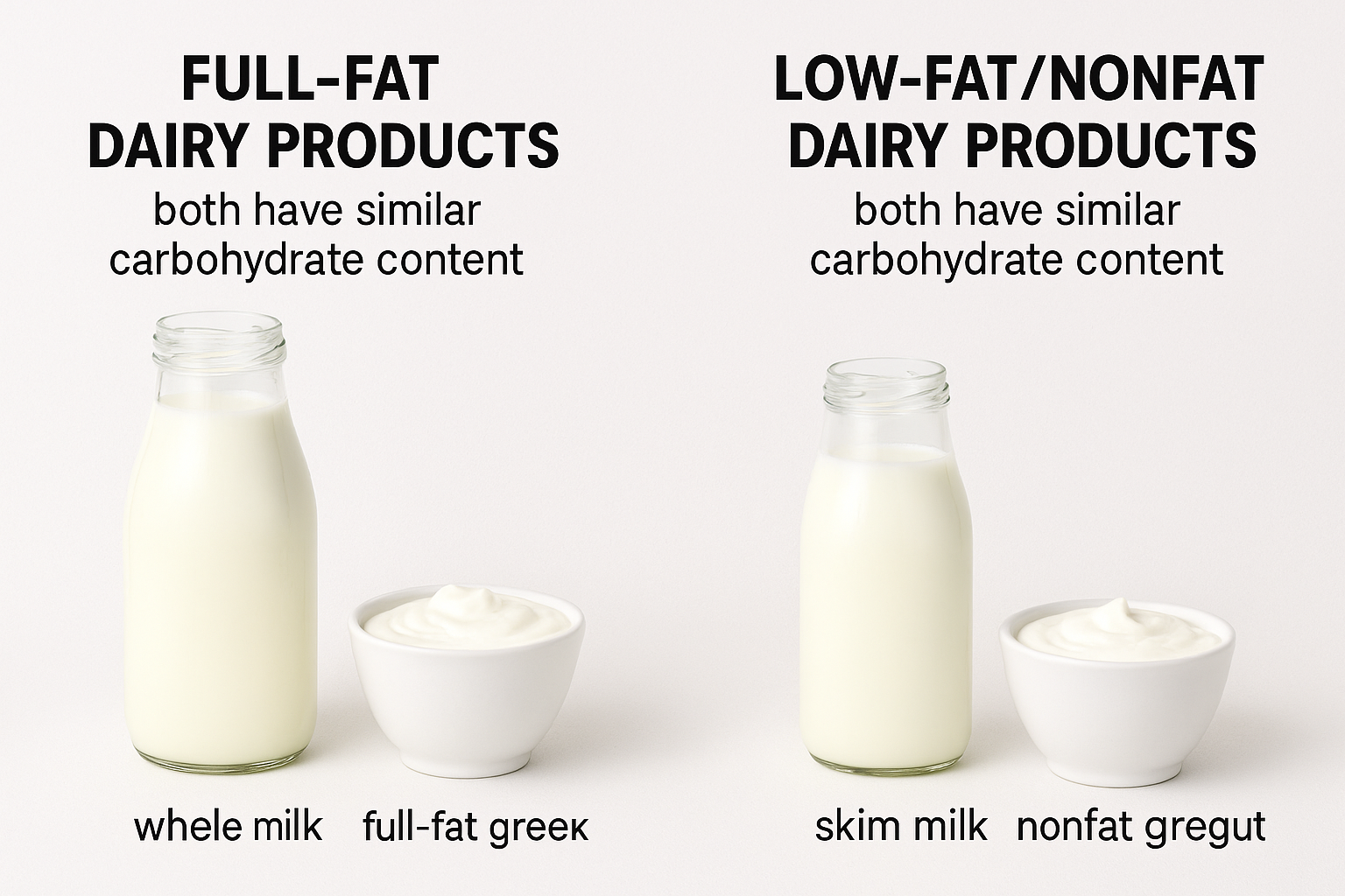 Net Carbs in Dairy Products: The Ultimate Guide